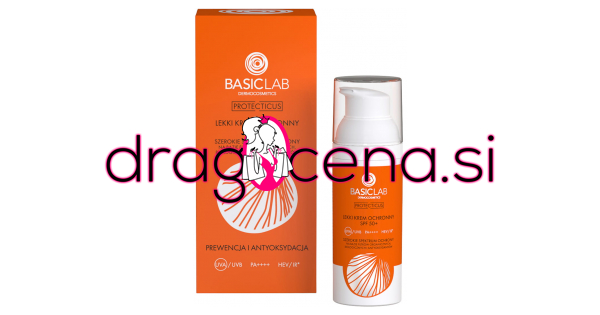 BasicLab Protecticus Light SPF 50 PA++++ krema z antioksidanti