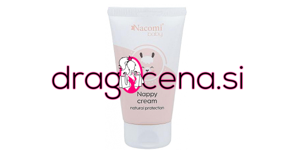 Nacomi baby Nappy Cream krema za zaščito otroške ritke v pleničkah